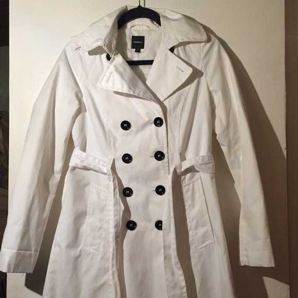 Express | Jackets & Coats | Express White Coat | Poshmark